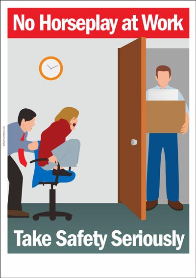 Workplace Pranks - No Joke, health and safety, risk assessments ...